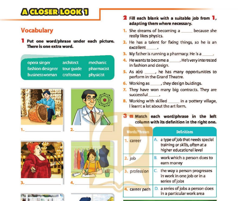 Soạn bài Tiếng Anh lớp 9 Unit 12: A closer look 1 (trang 73-74 SGK) - Trường THPT Lê Hồng Phong ...